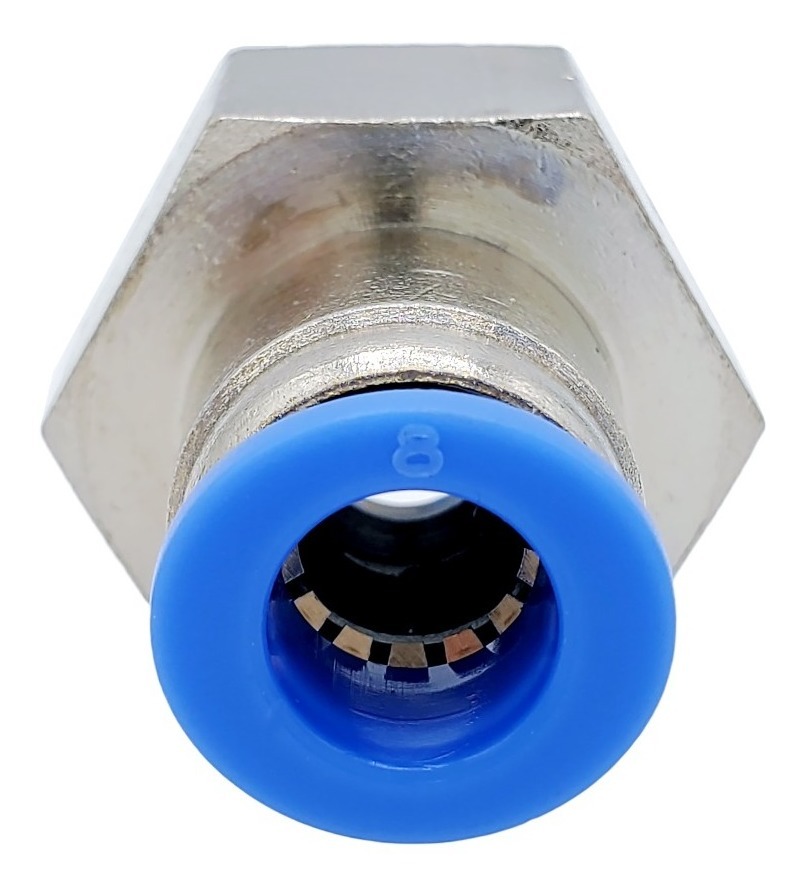 10 Pz De Conector/racor Neumático Recto Hembra 3/8 Npt X 8mm | Instrutek